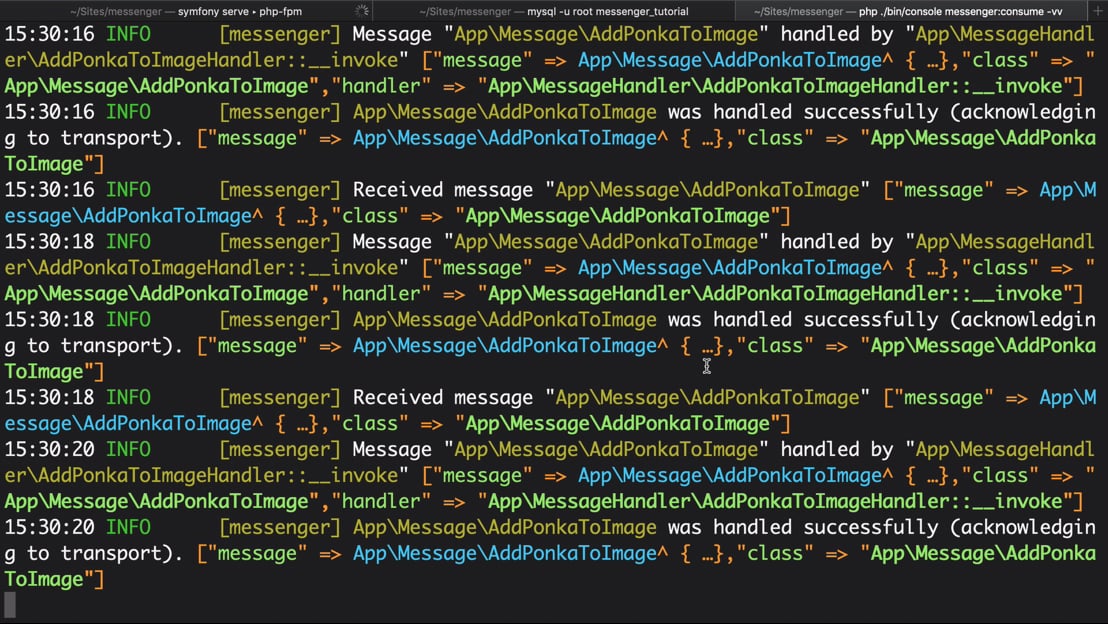 Worker Command > Messenger! Queue work for Later | SymfonyCasts