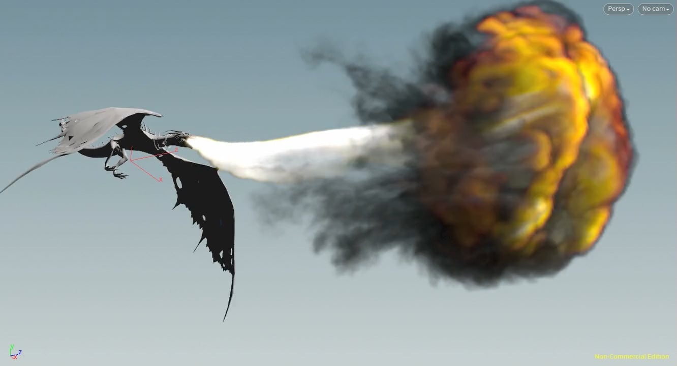 Houdini dragon fire wip v1 on Vimeo