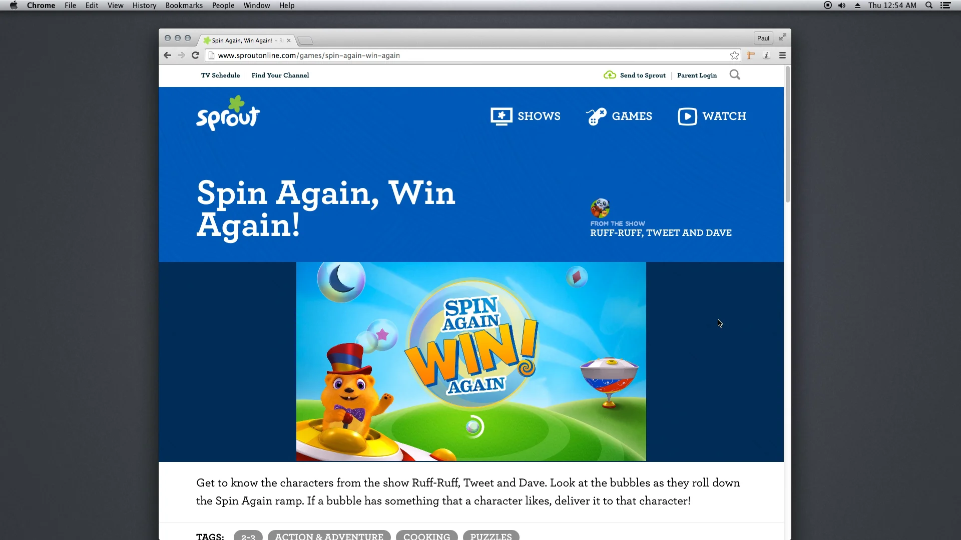 Spin Again Win Again - PBS / Sprout / Universal Kids