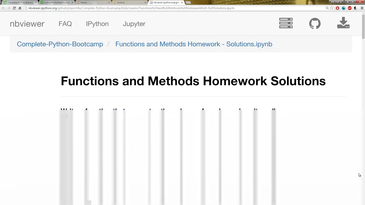 41. Functions and Methods Homework - Solutions on Vimeo