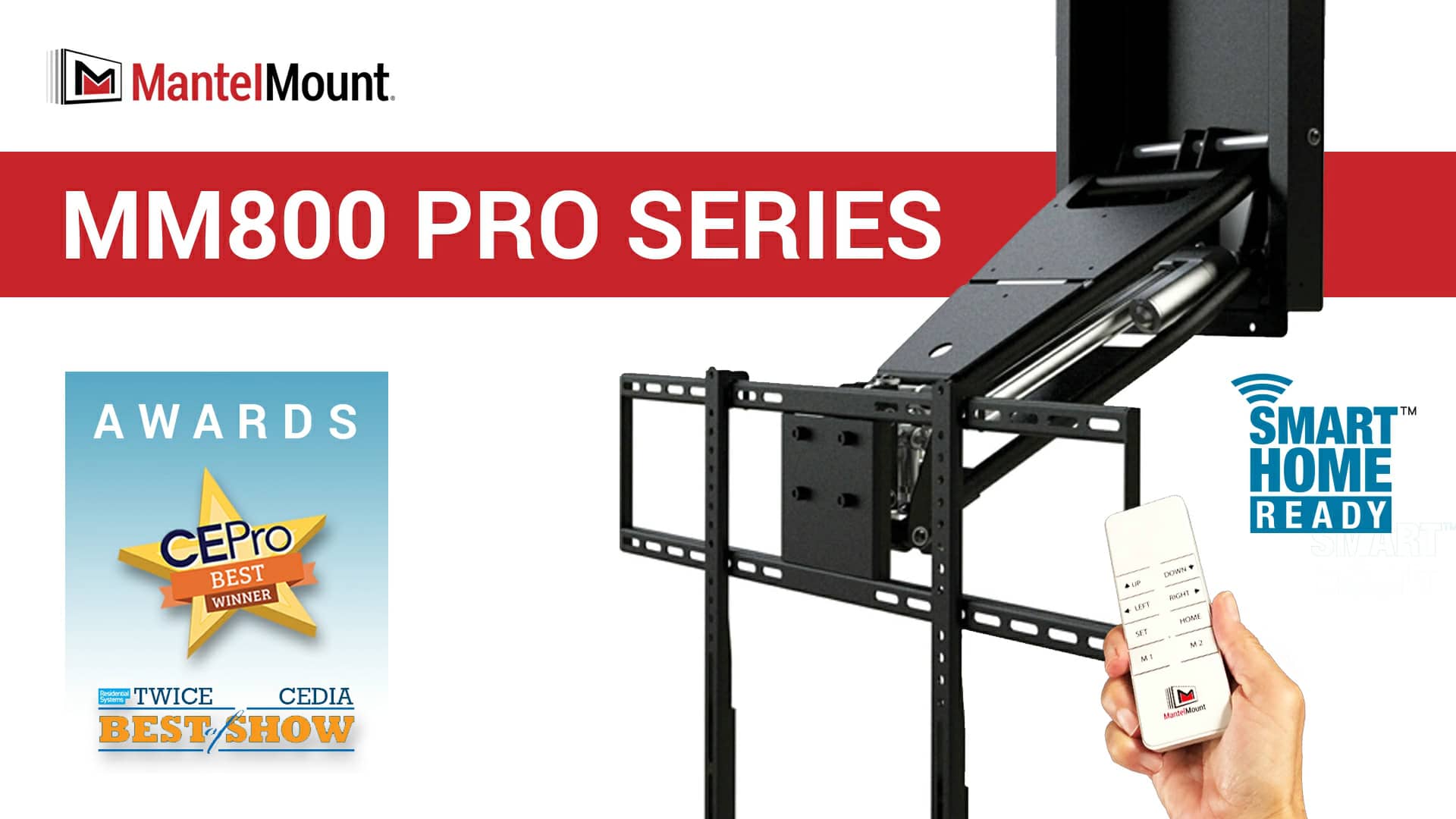 MantelMount Robotics MM860 Motorized Drop & Swivel TV Mount on Vimeo