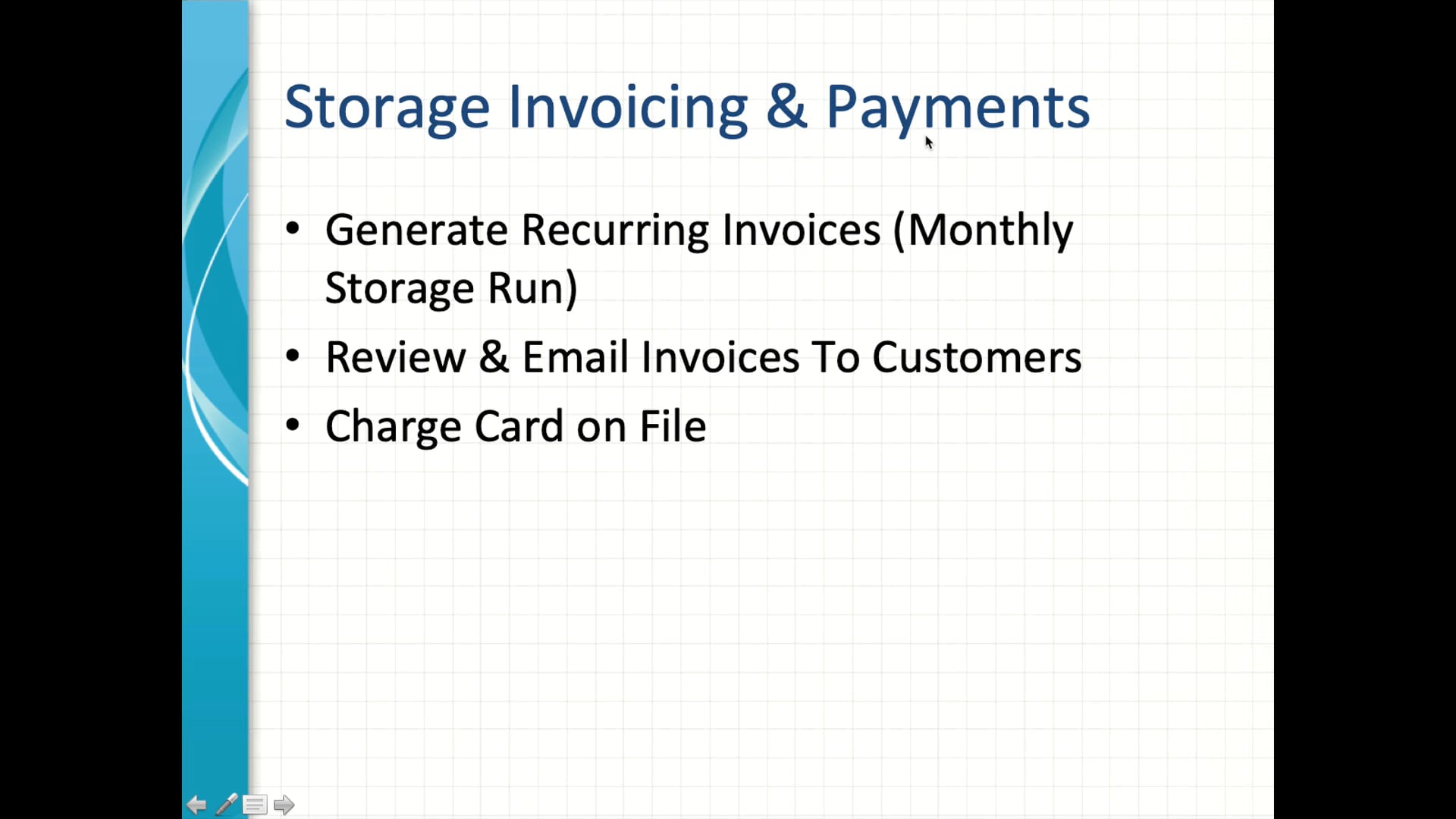 Storage - Recurring Invoices & Payments on Vimeo