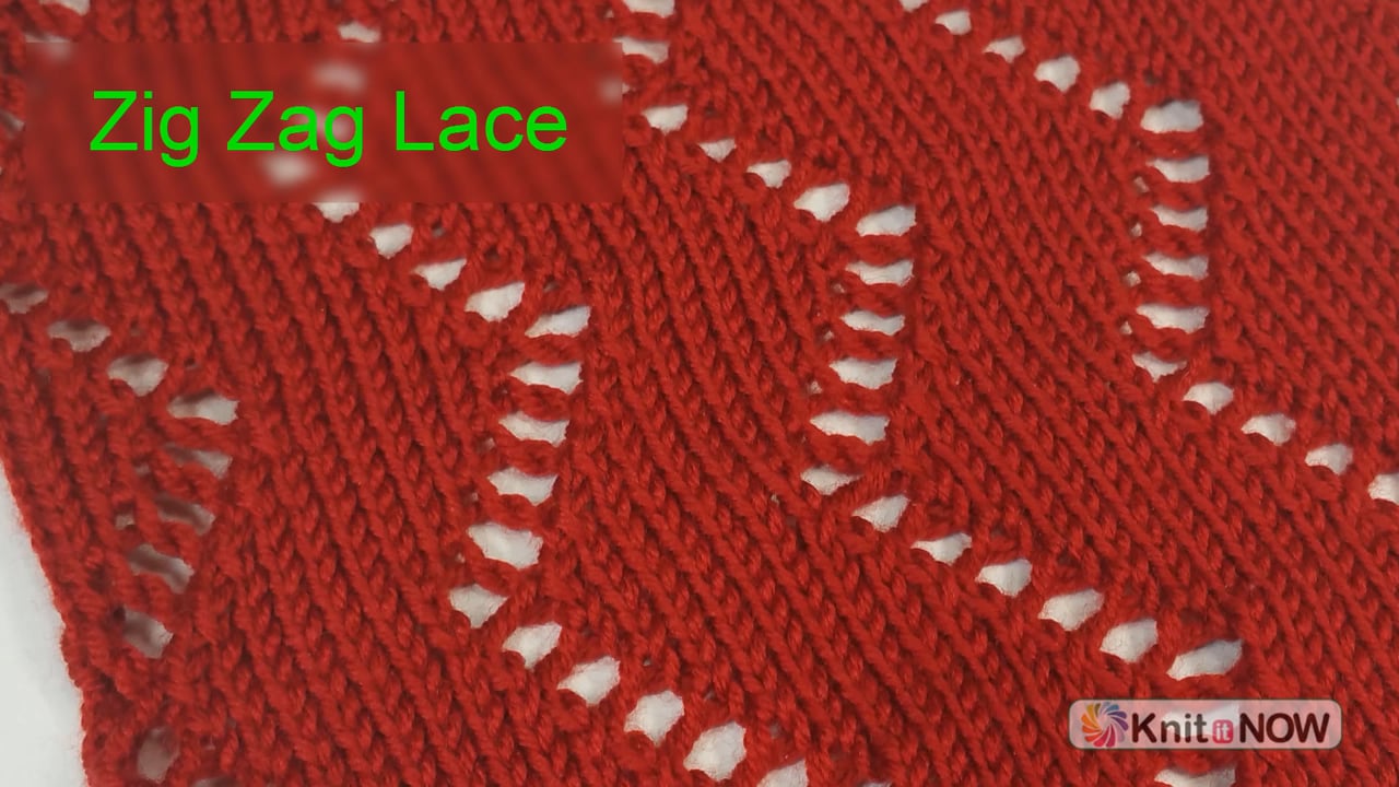 Zig-Zag Lace | Machine Knitting Tutorial