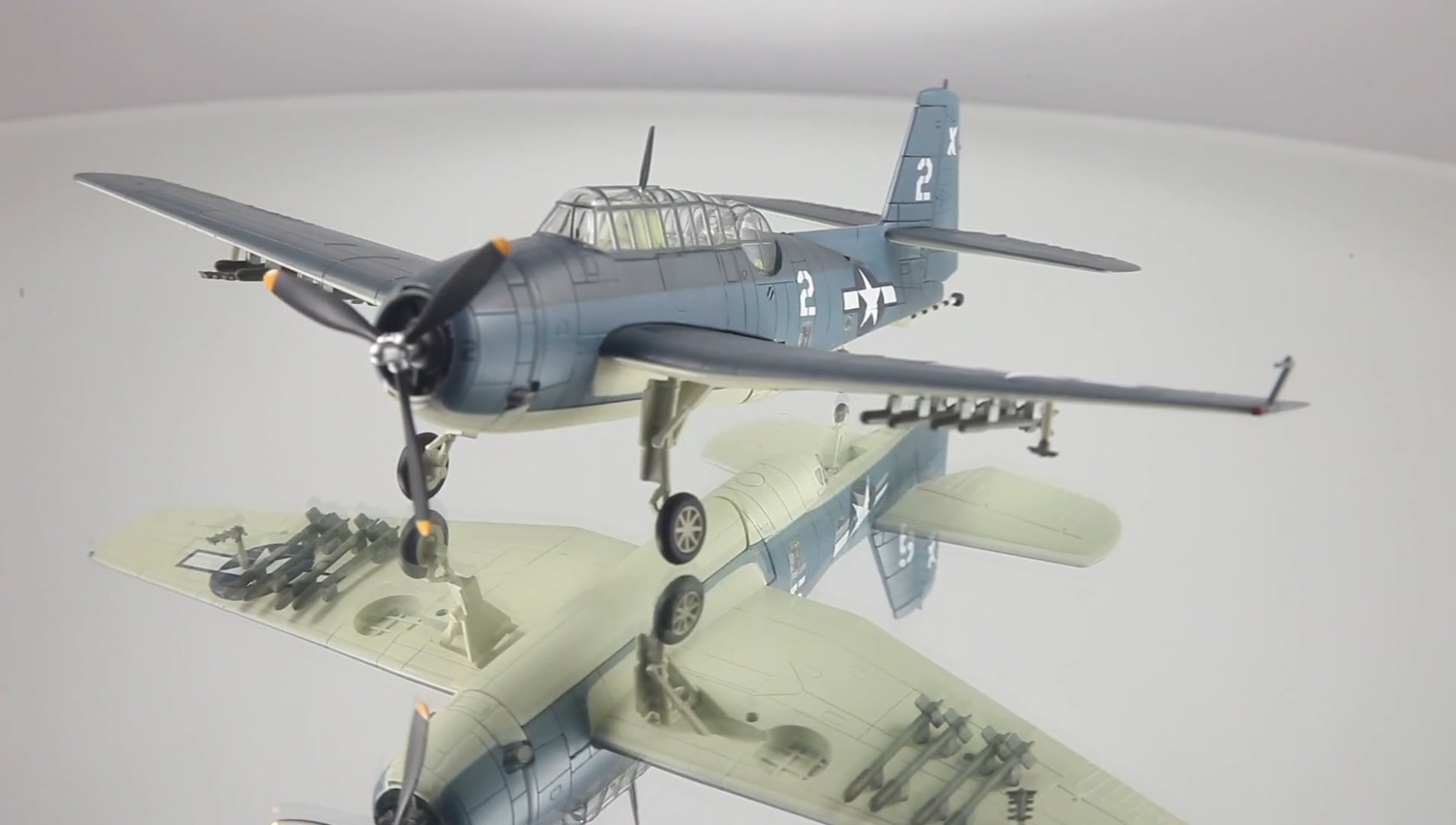 HA1221 TBM-1C Avenger, USN VT-51, Barbara III, George Bush, USS San ...