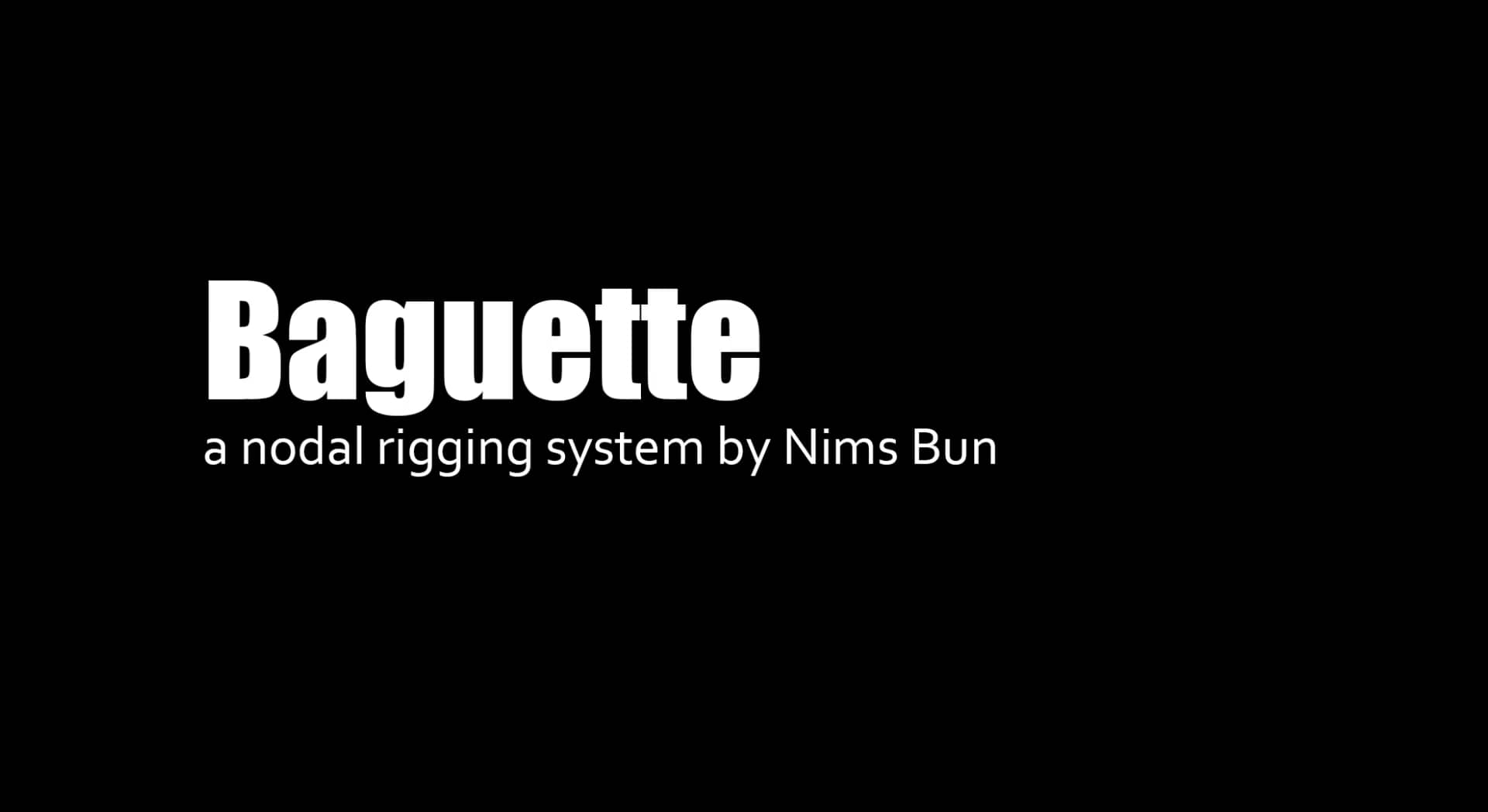 Baguette Rigging System on Vimeo