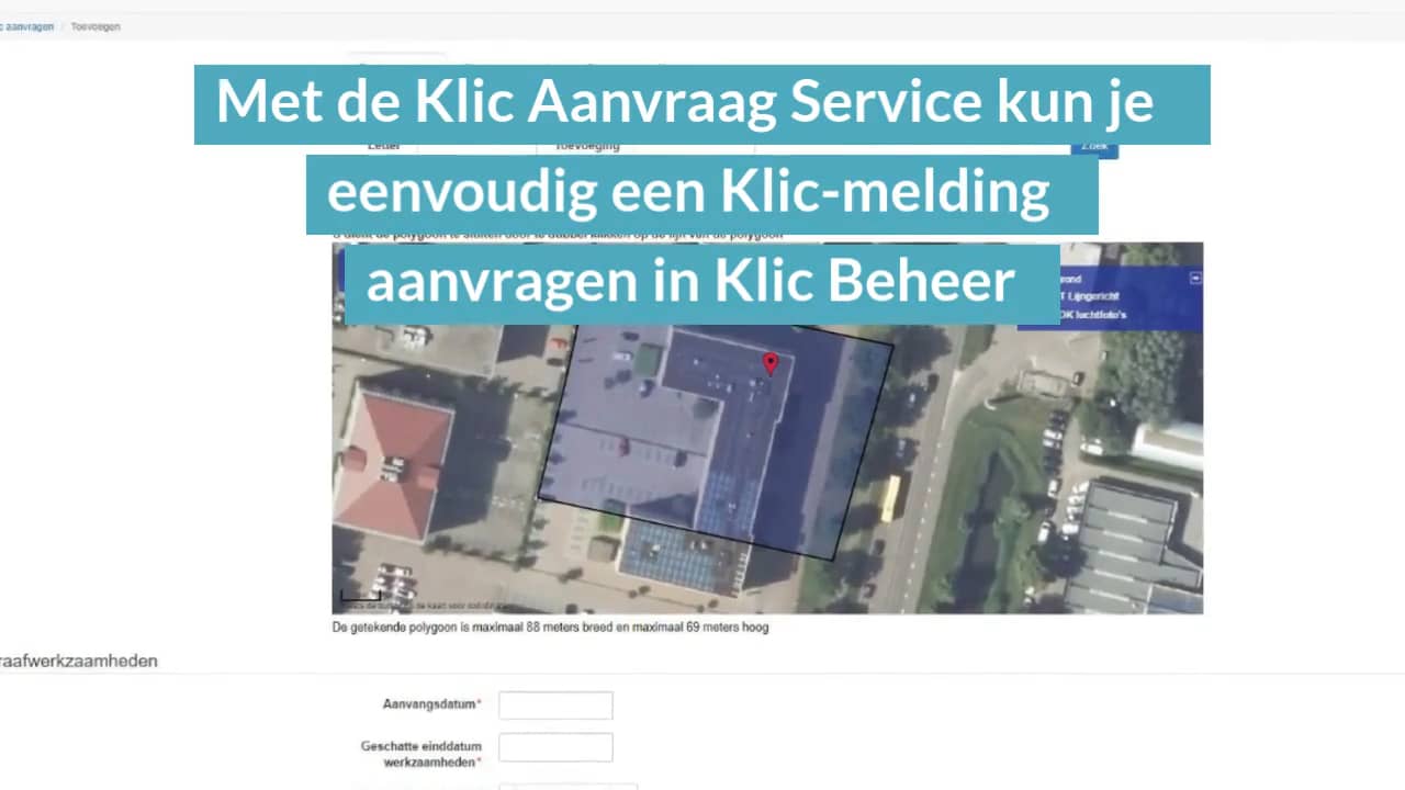 Klic Aanvraag Service: efficiënt Klic-meldingen aanvragen on Vimeo