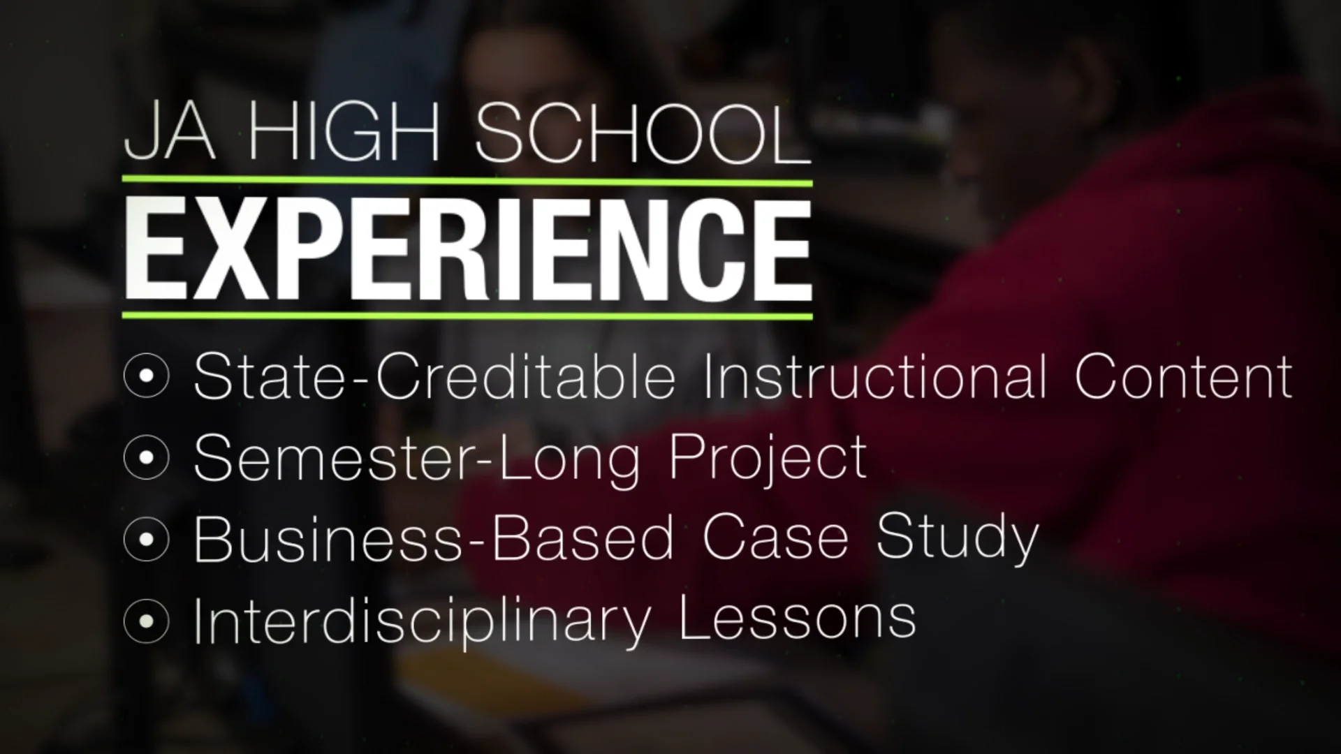 JA High School Experience on Vimeo
