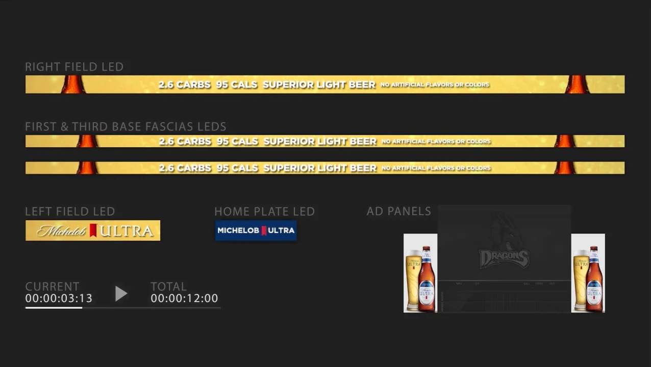 LED Ribbon Board Animations