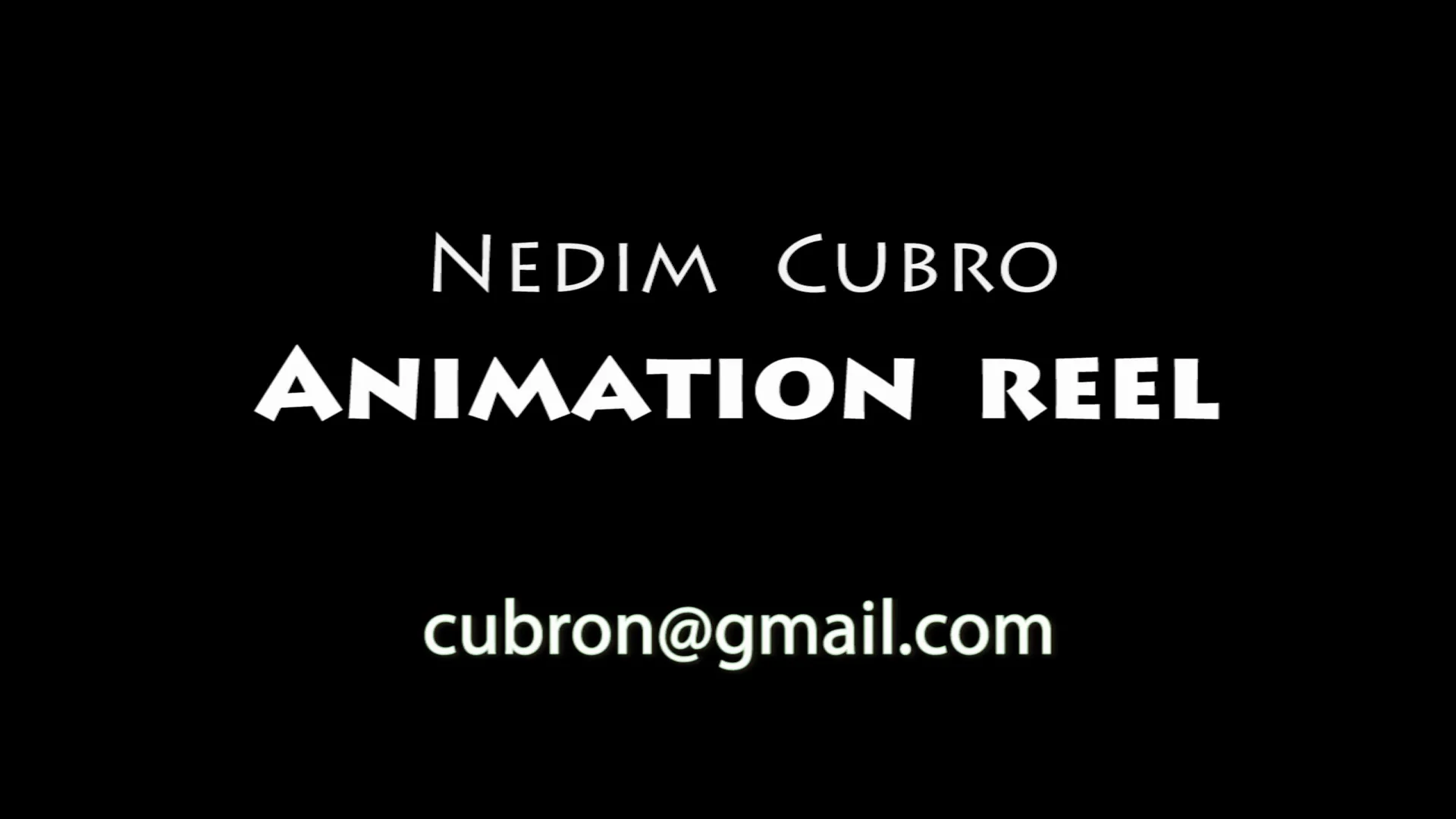 Nedim Cubro Animation Reel on Vimeo