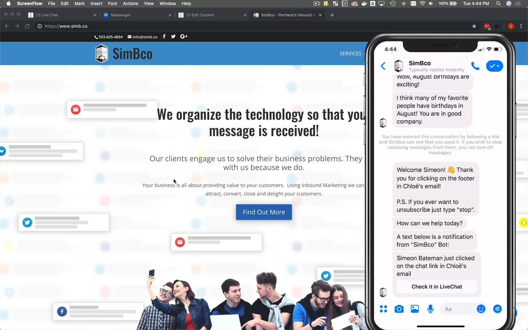 Facebook Messenger Webview Demo on Vimeo
