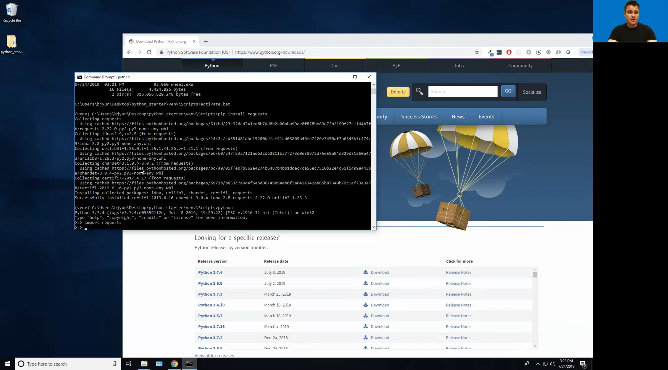 Installing Python in Windows on Vimeo