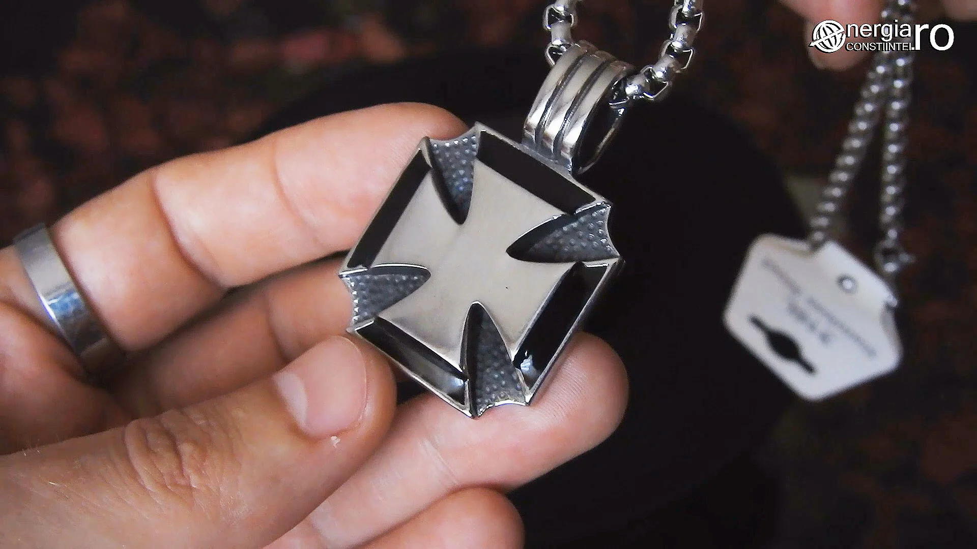 Pandant Medalion Pandantiv Crucea de Fier sau Crucea Malteza INOX - cod ...