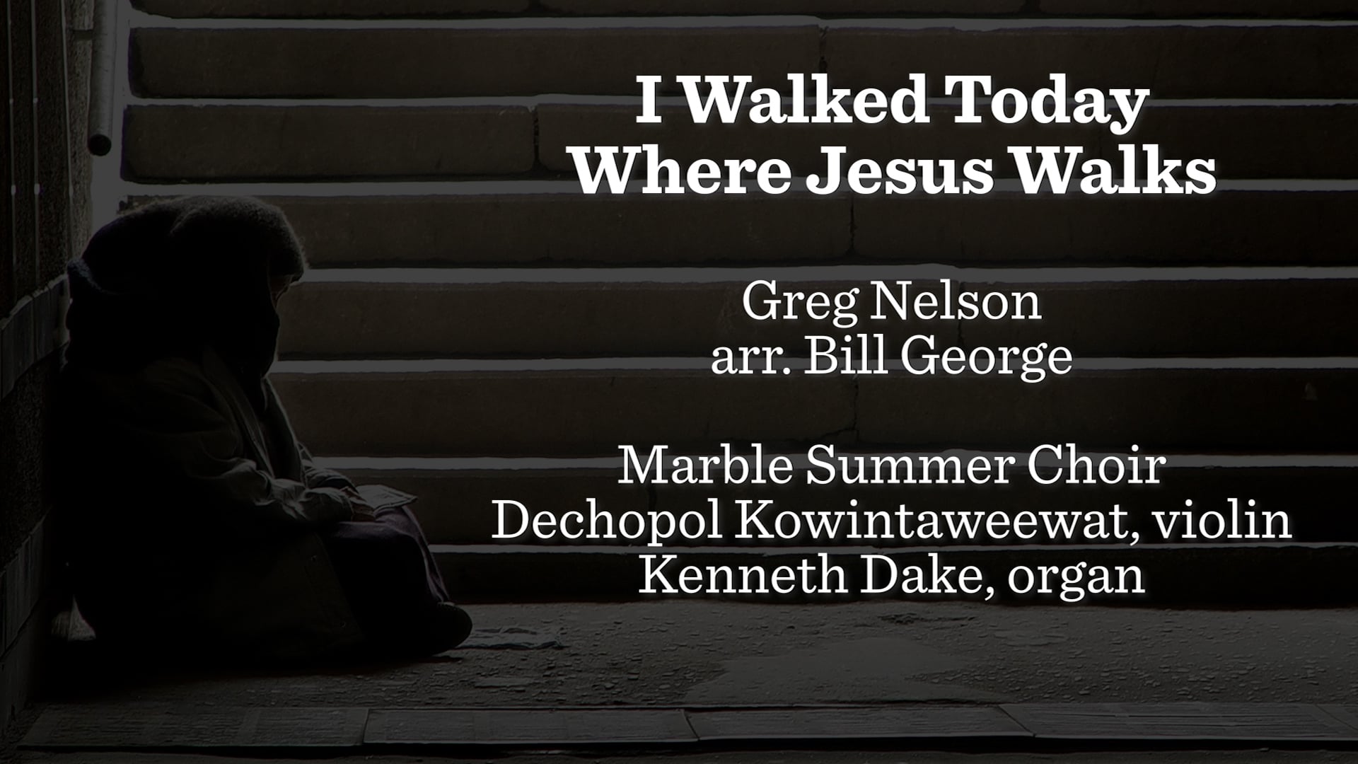 I Walked Today Where Jesus Walks on Vimeo