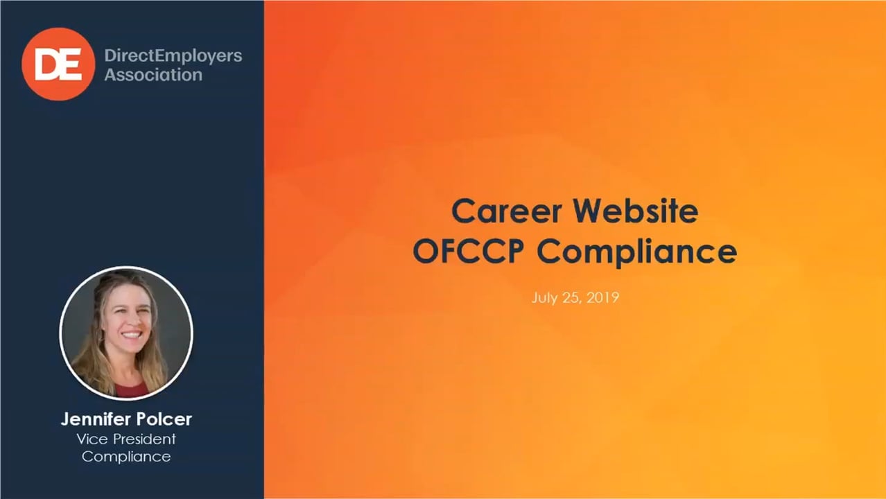 Is Your Career Site OFCCP Compliant? on Vimeo