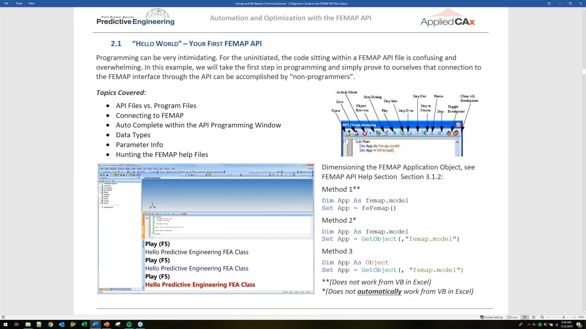 Automation and Optimization with the FEMAP API on Vimeo