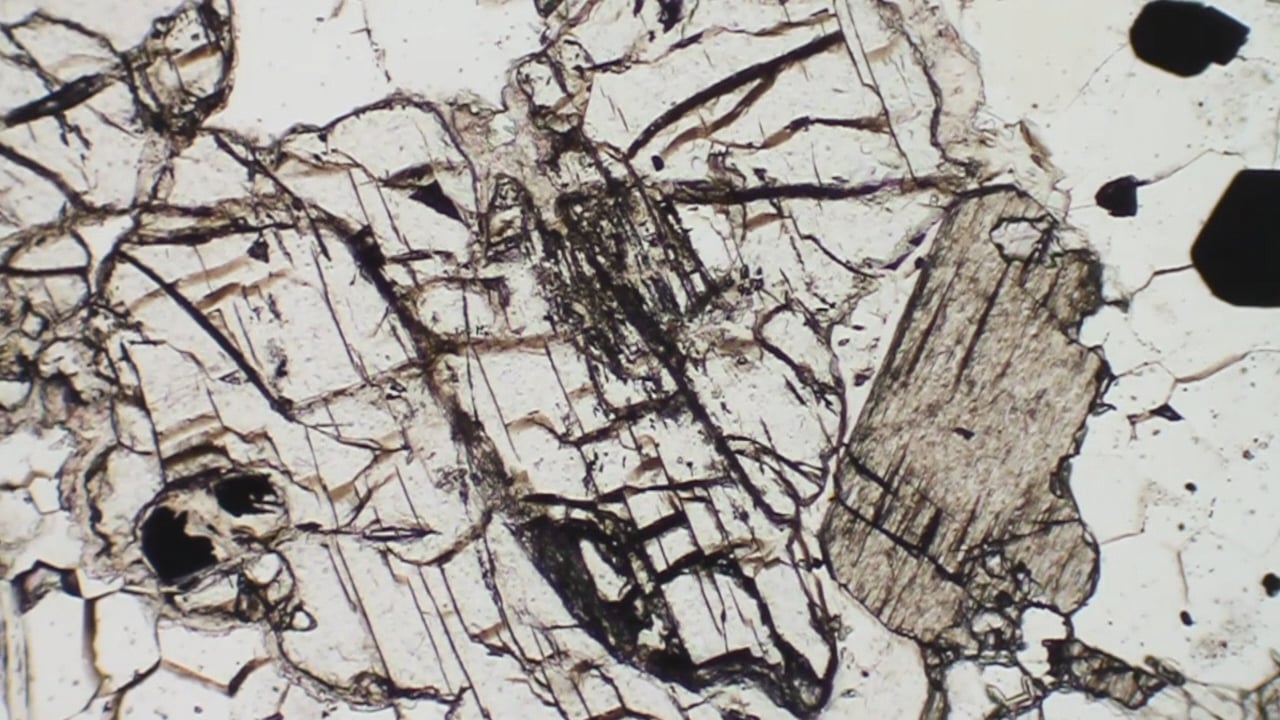 andalusite in thin section FKM-163 PPL on Vimeo