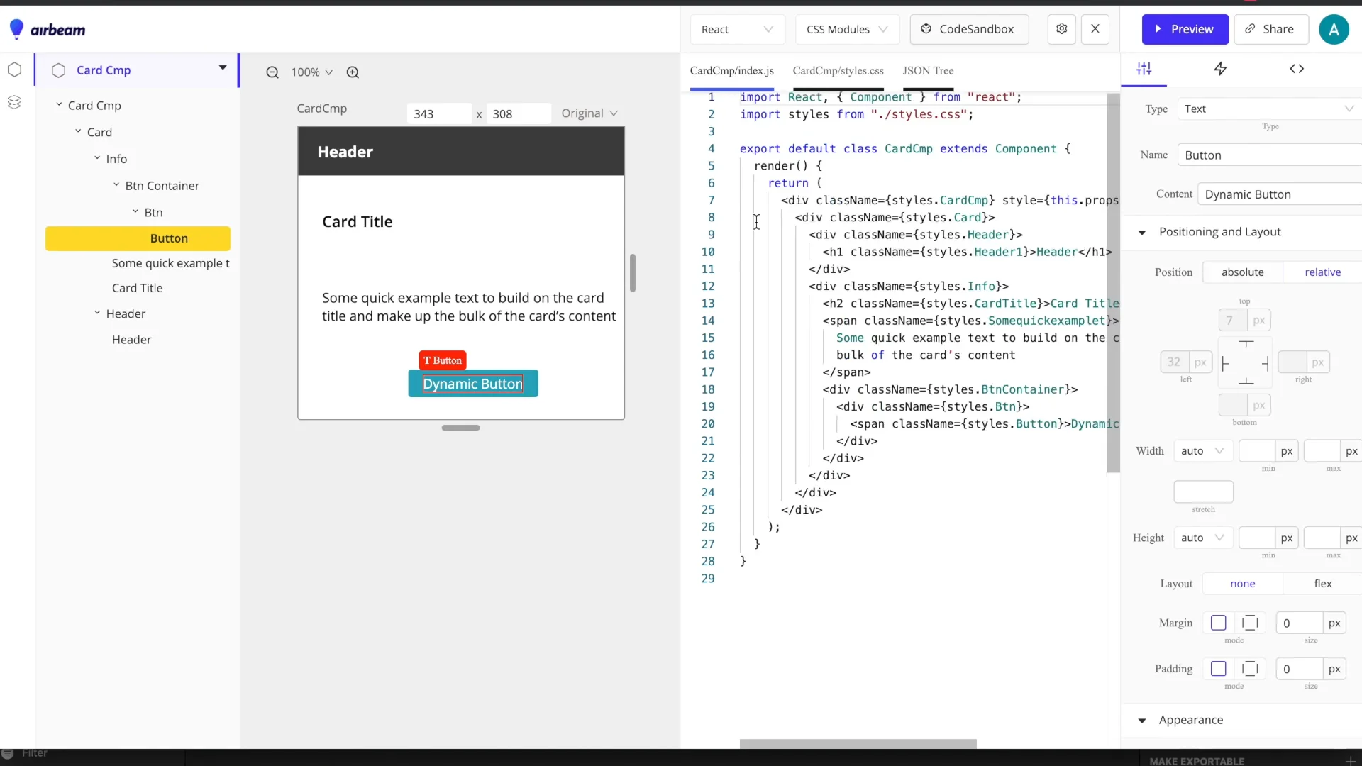 Airbeam components demo on Vimeo