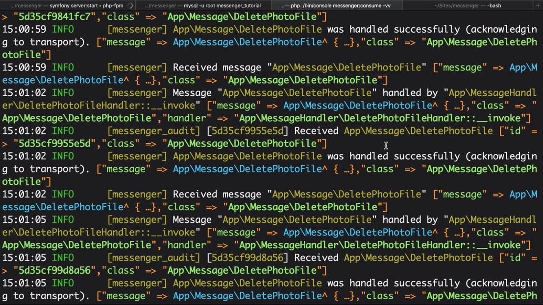 High Priority Transports > Messenger! Queue work for Later | SymfonyCasts