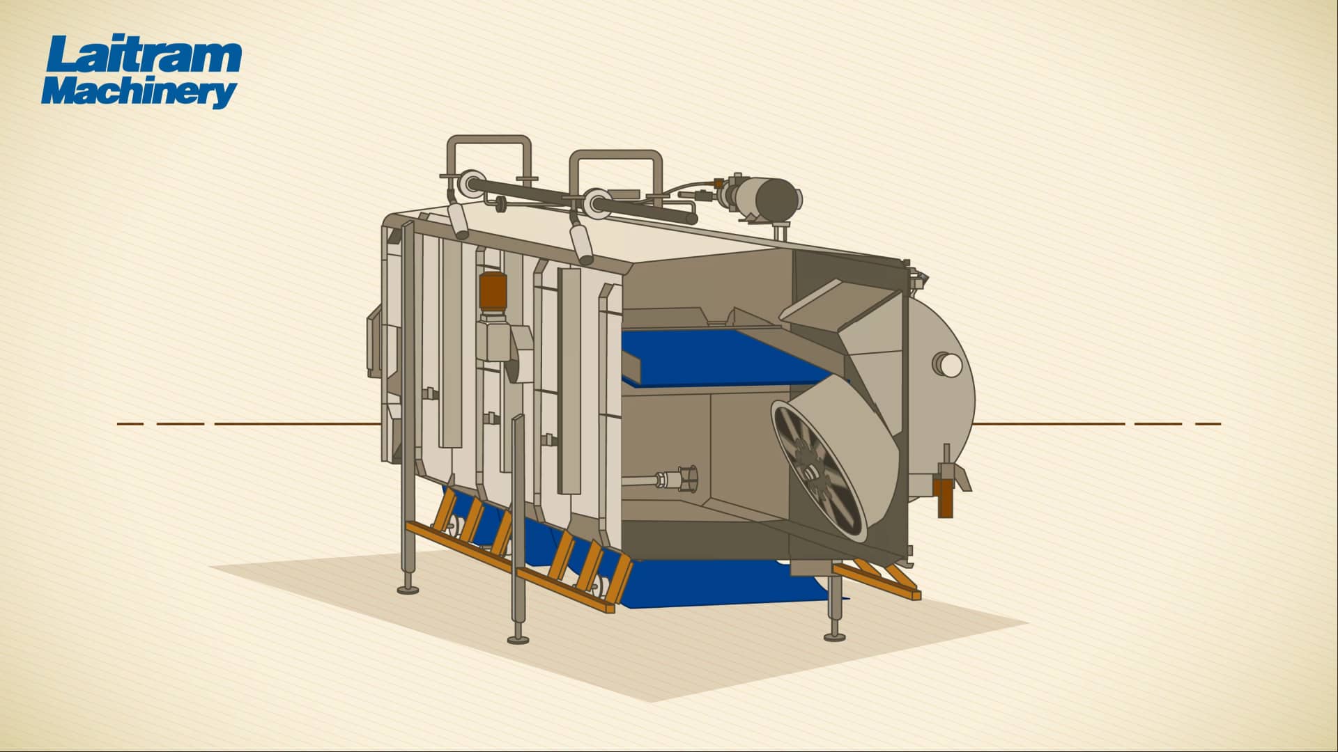Laitram Machinery_ CoolSteam Nut Pasteurizer on Vimeo