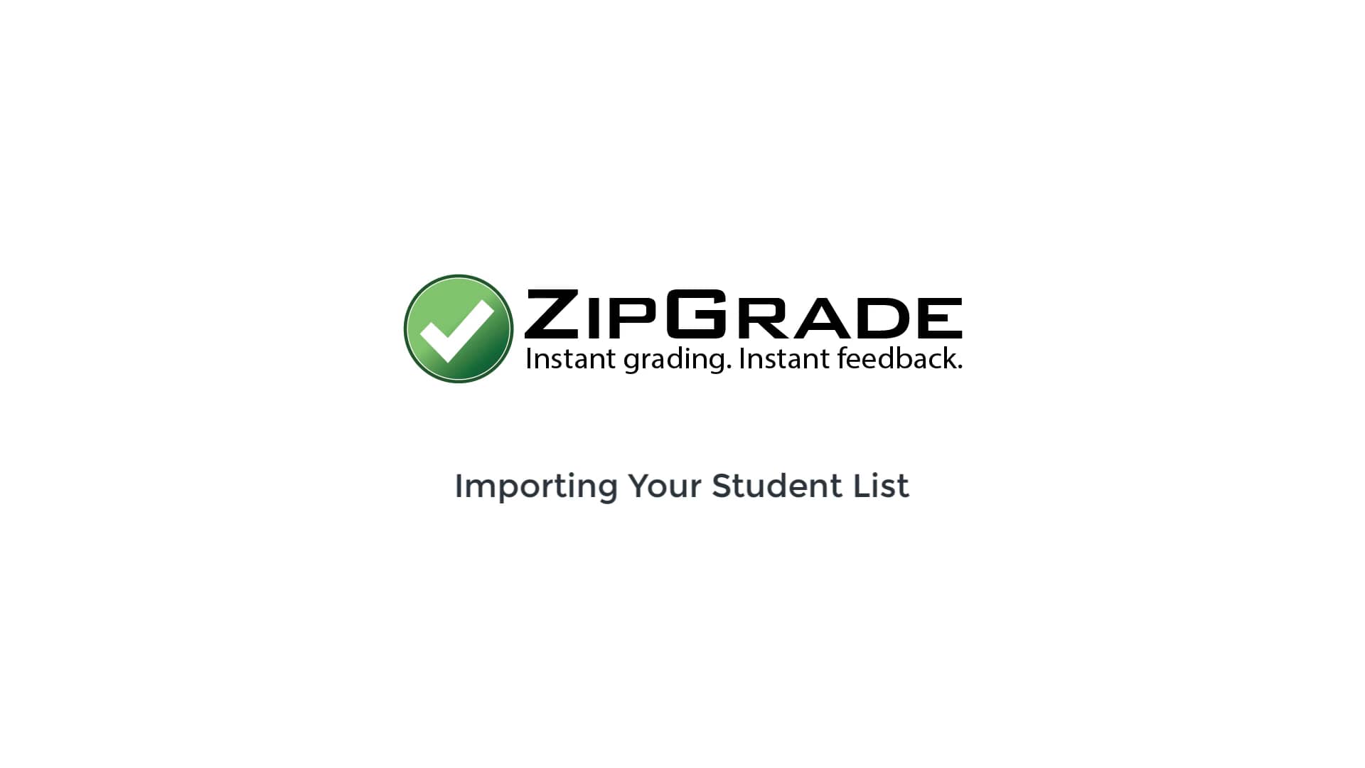 Importing Student Profiles into ZipGrade on Vimeo