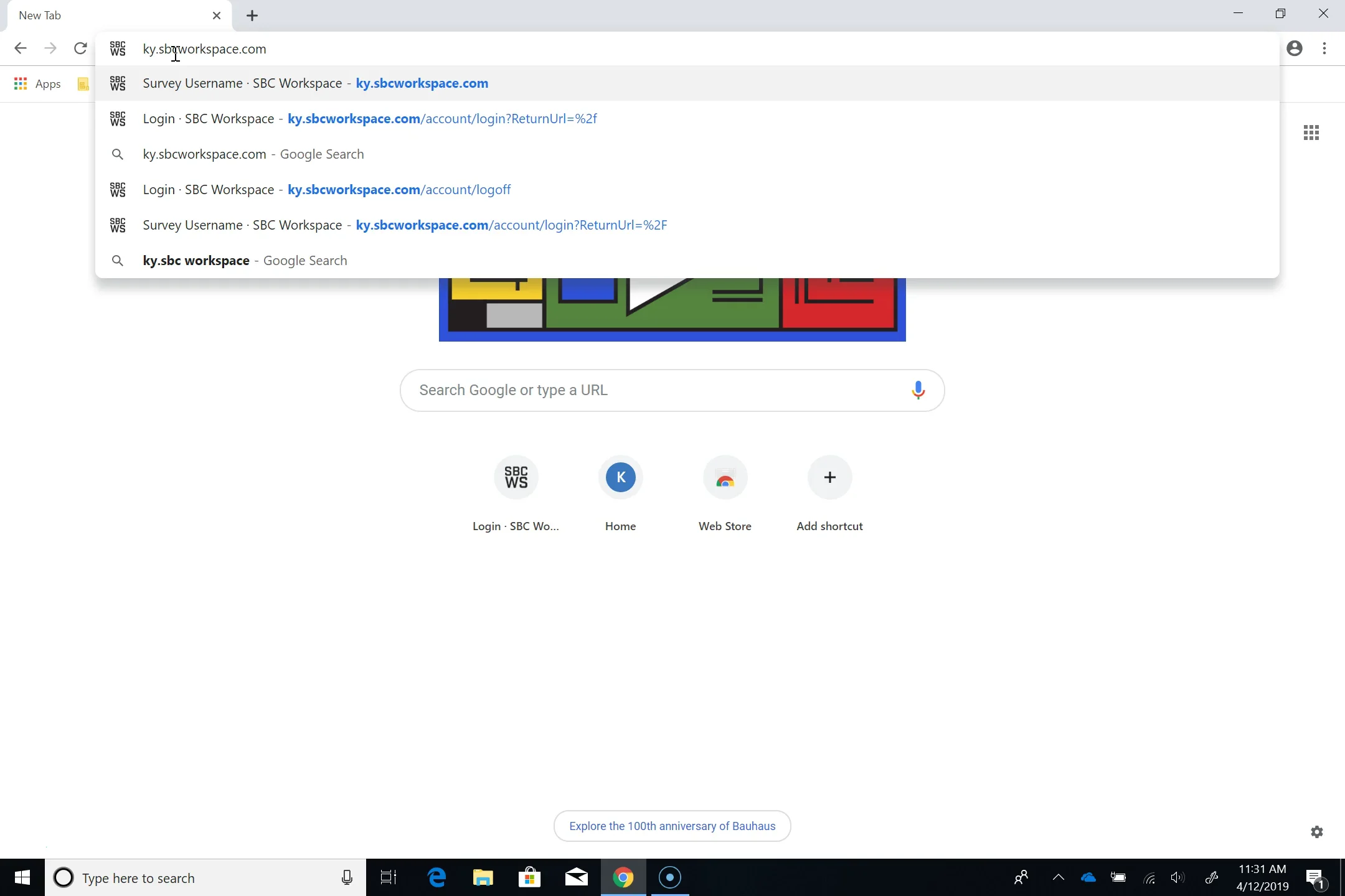 KBC Workspace Login Training