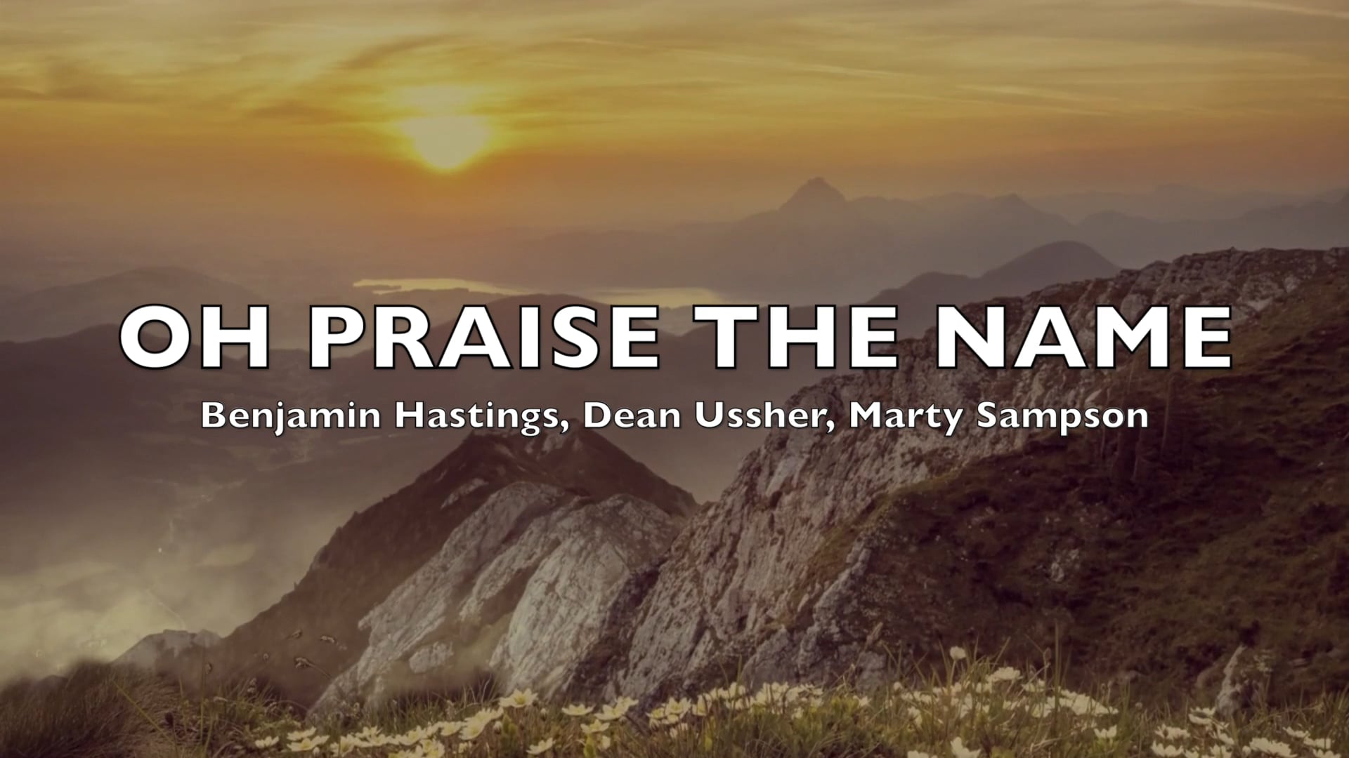 Oh Praise The Name Lyric Video on Vimeo