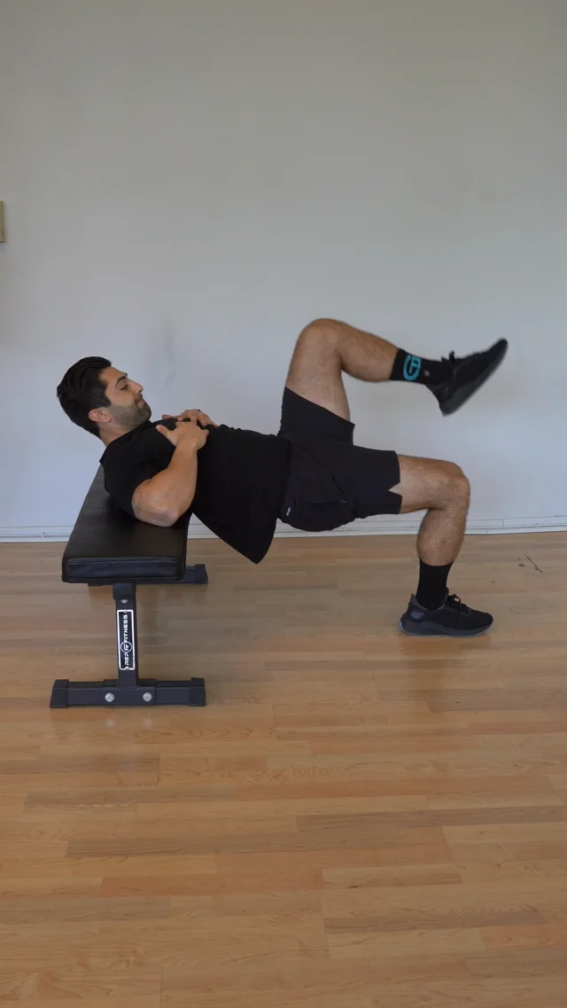 Shoulder Elevated One Leg Hip Thrust