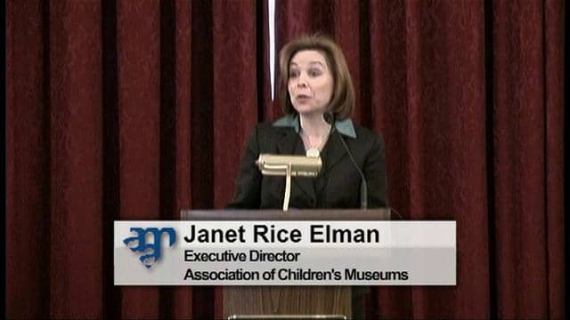Janet Rice Elman - Museums Advocacy Day 2010 on Vimeo