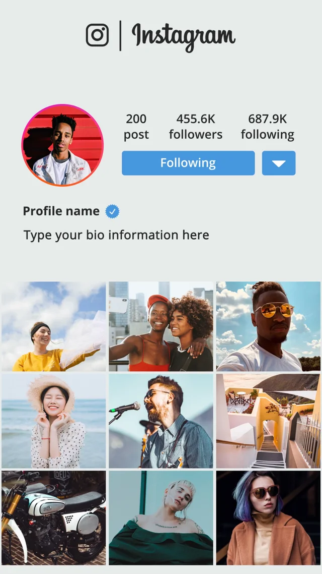 Instagram Profile Page Template