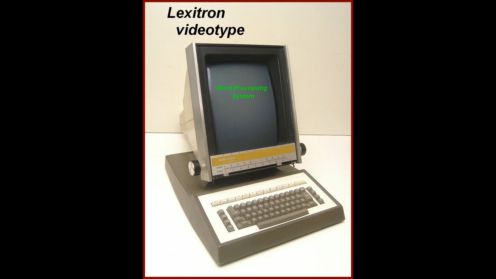 Lexitron Videotype Word Processing Computer, Origins and History