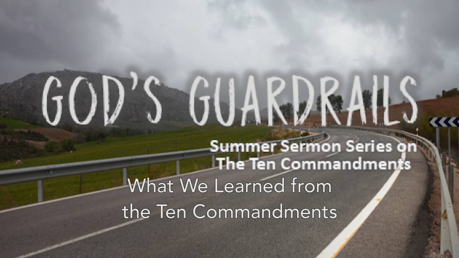 God's Guardrails: What We Learned from the Ten Commandments on Vimeo