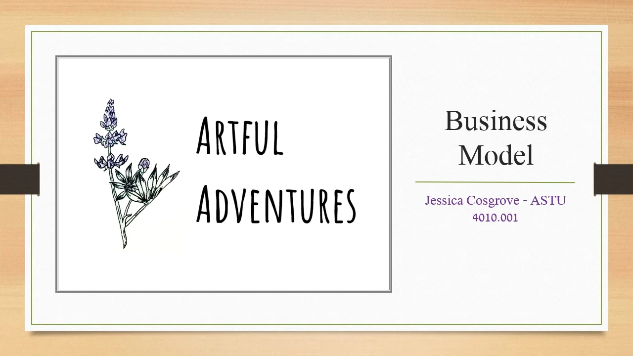 Assignment 4: Business Model - Jessica Cosgrove on Vimeo