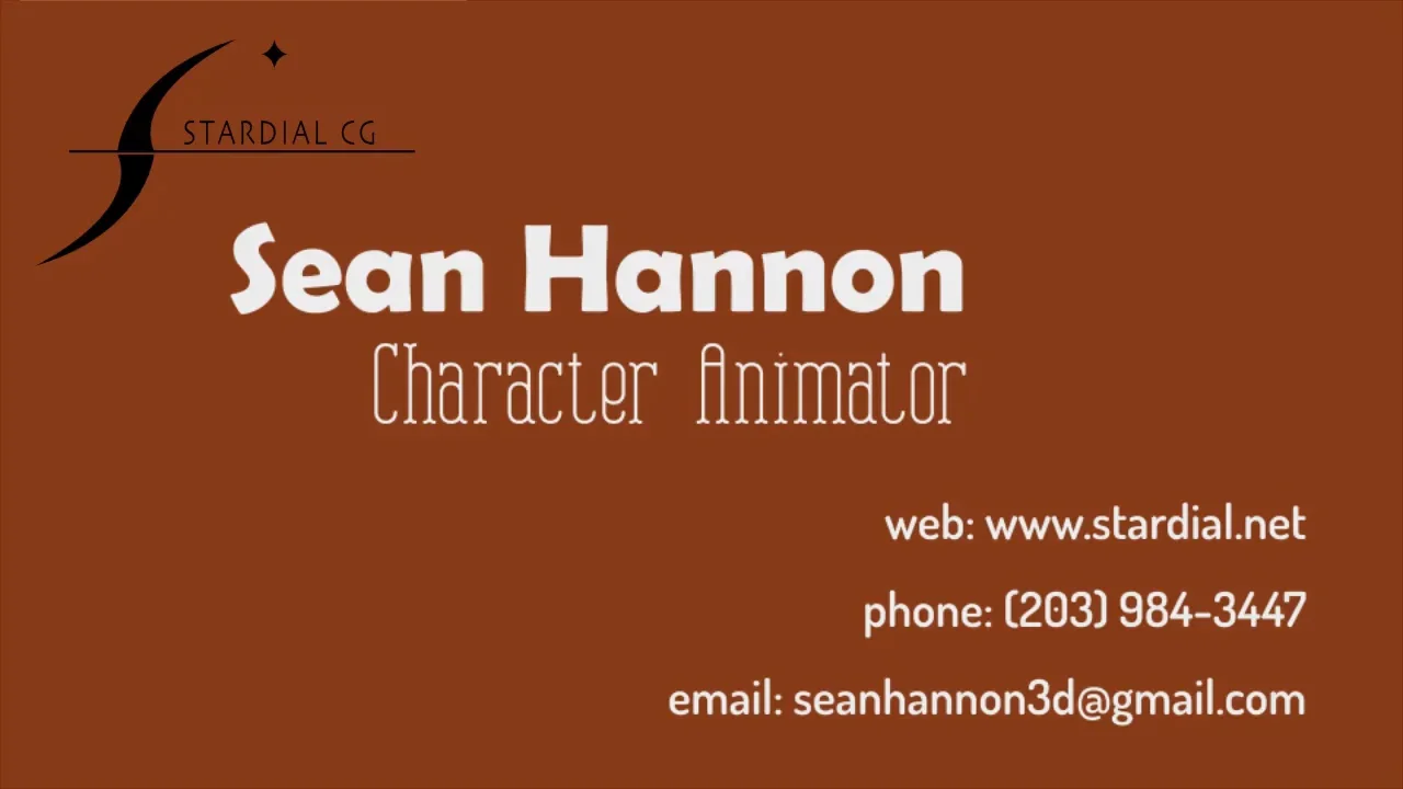 Sean Hannon_Character Animation Demo Reel on Vimeo