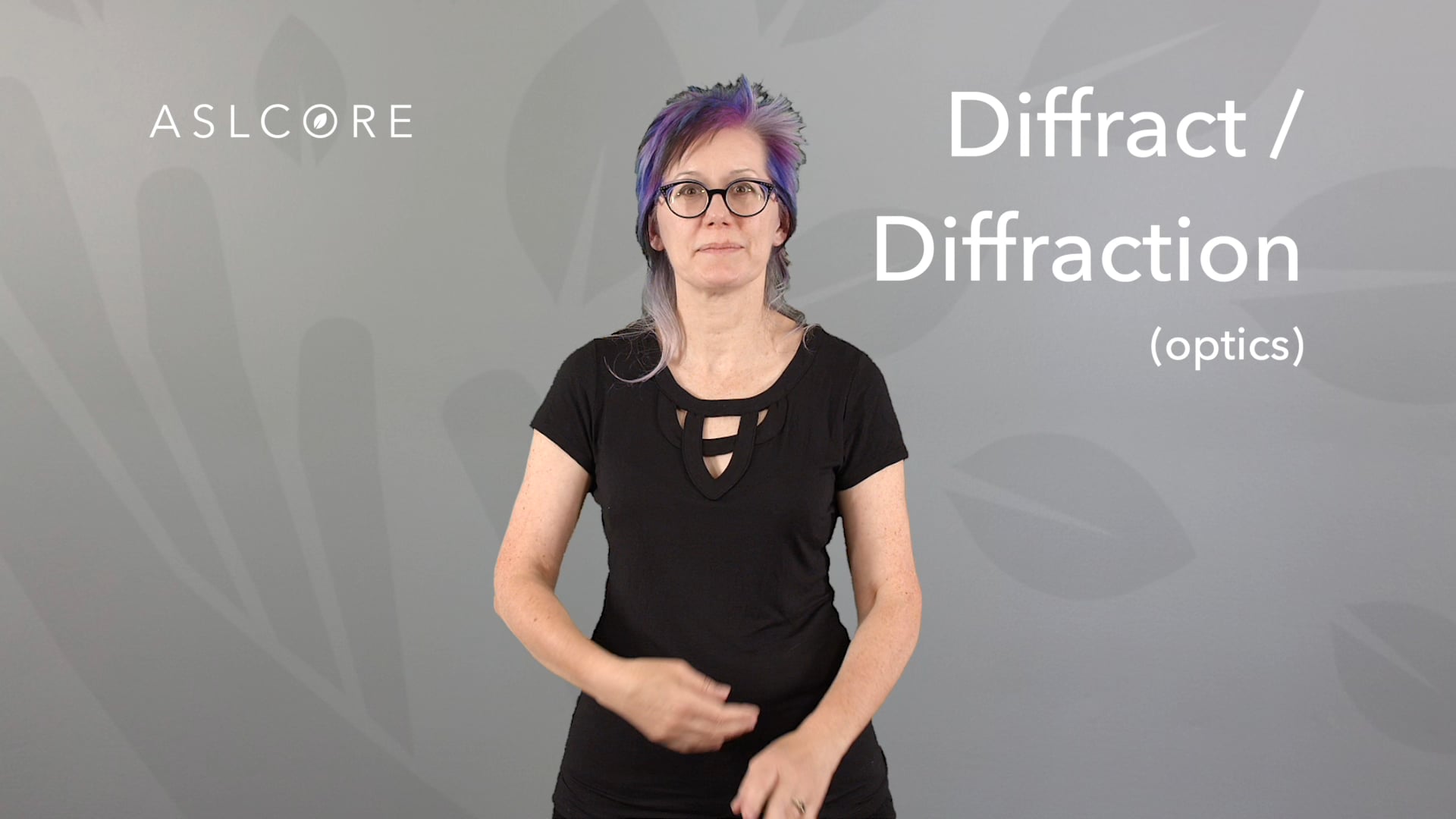 Diffract-Diffraction (optics) Sign on Vimeo