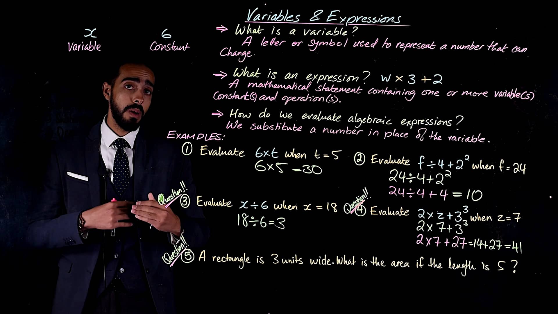 G6 - Math - Variables & Expressions - Ahmed Atef Zayed on Vimeo
