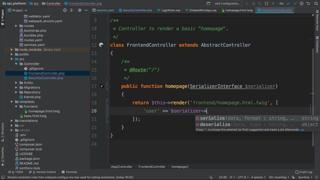 Logout And Passing Api Data To Js On Page Load Api Platform Part 2 Security Symfonycasts