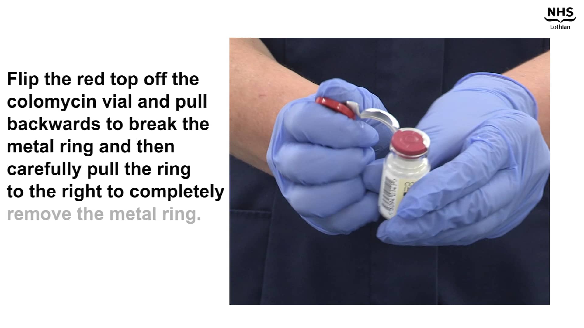 How to Prepare Nebulised Colomycin on Vimeo