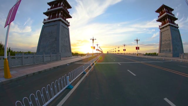 Bridge Sunset Heihe Free Stock Video - Pixabay