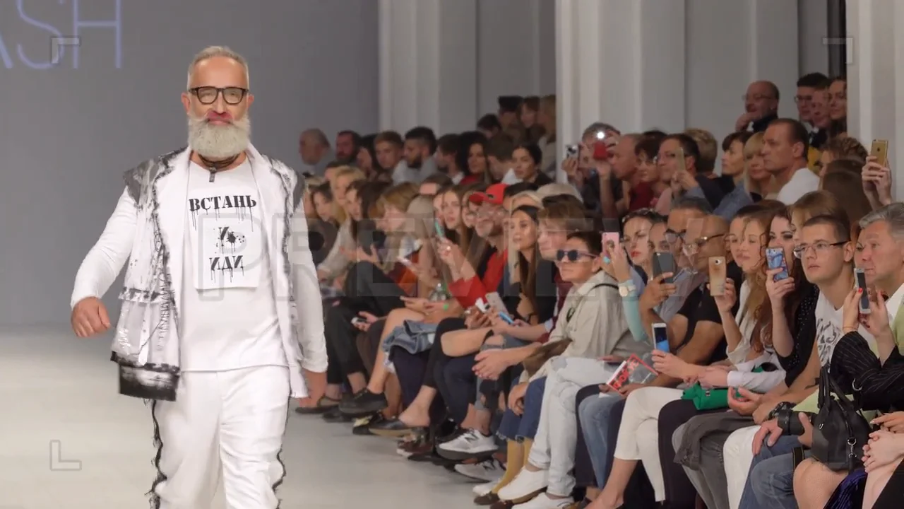 Male Model On The Catwalk Stock Video on Vimeo