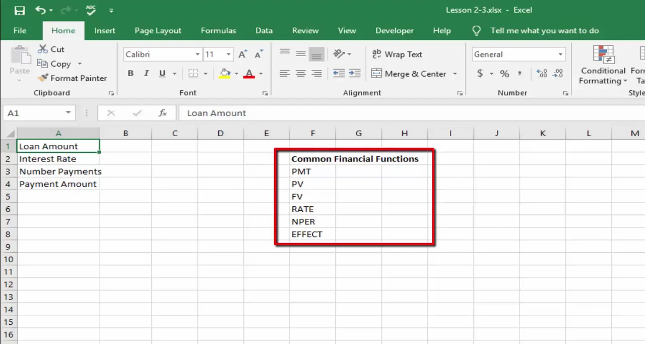 2019 - Excel Financial Functions on Vimeo