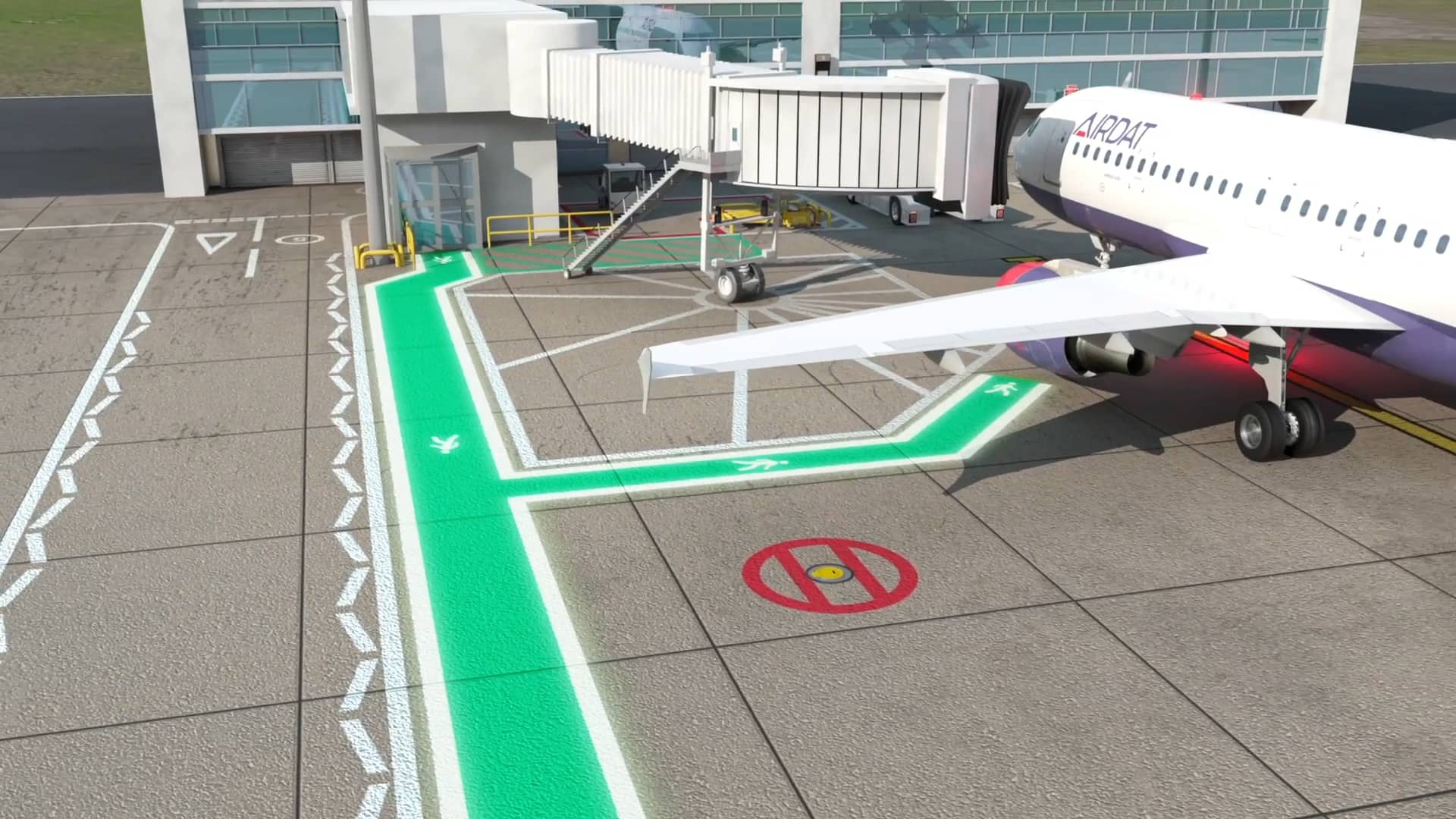AIRDAT | Gatwick - Apron Roads & Markings, Improving Airside Training ...