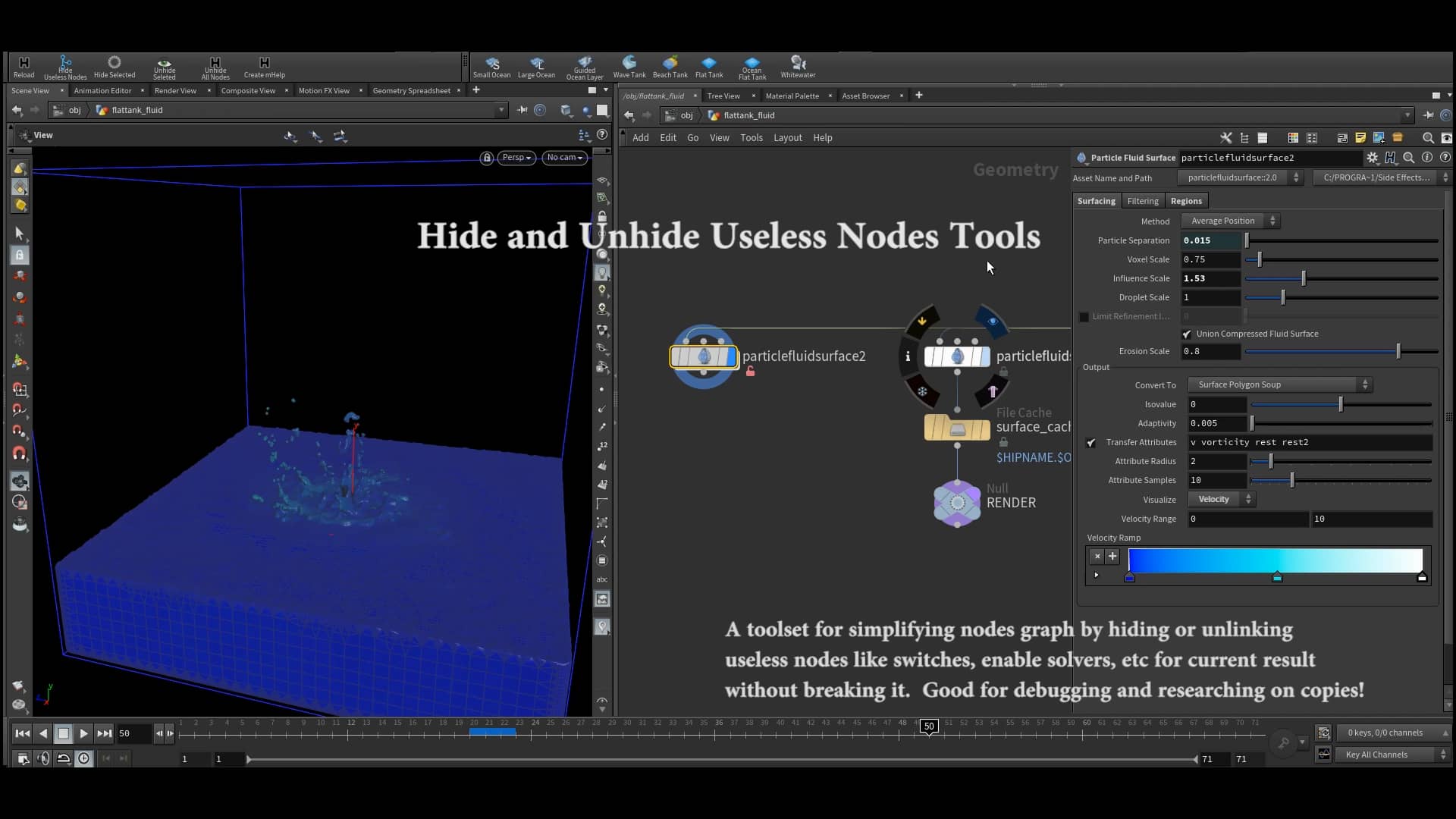 Houdini Hide Useless Nodes Tools on Vimeo