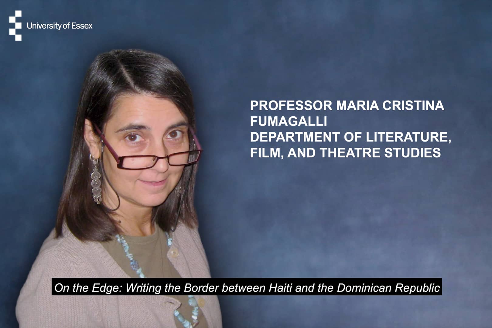 Essex Research: Professor Maria Cristina Fumagalli on Vimeo