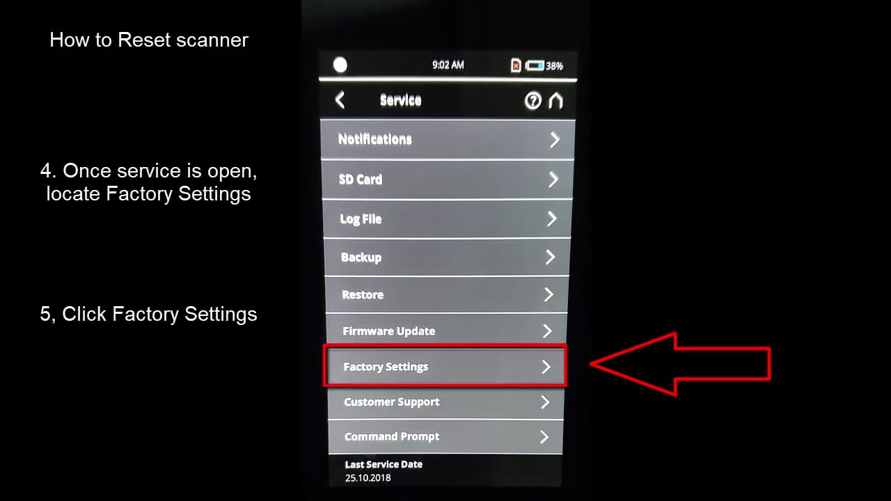 Scanner Factory Settings on Vimeo