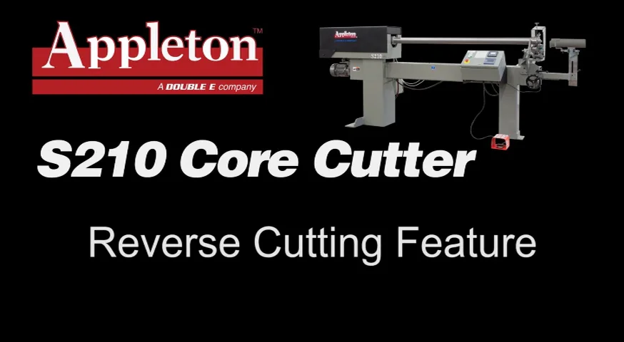 Appleton S210 Semi-Automatic Core Cutter with Reverse Cutting Feature ...