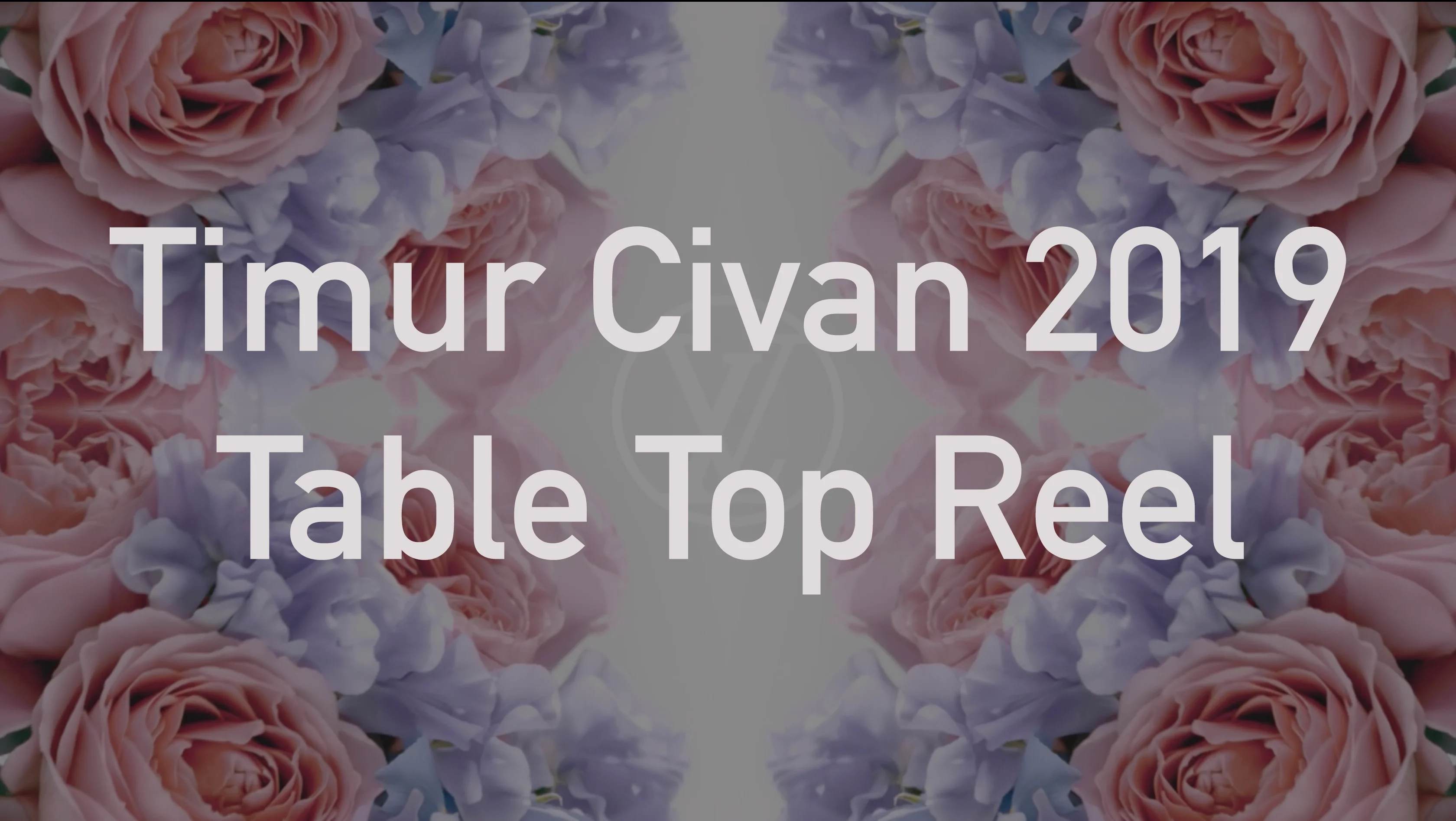 Timur Civan 2019 Table Top Reel on Vimeo