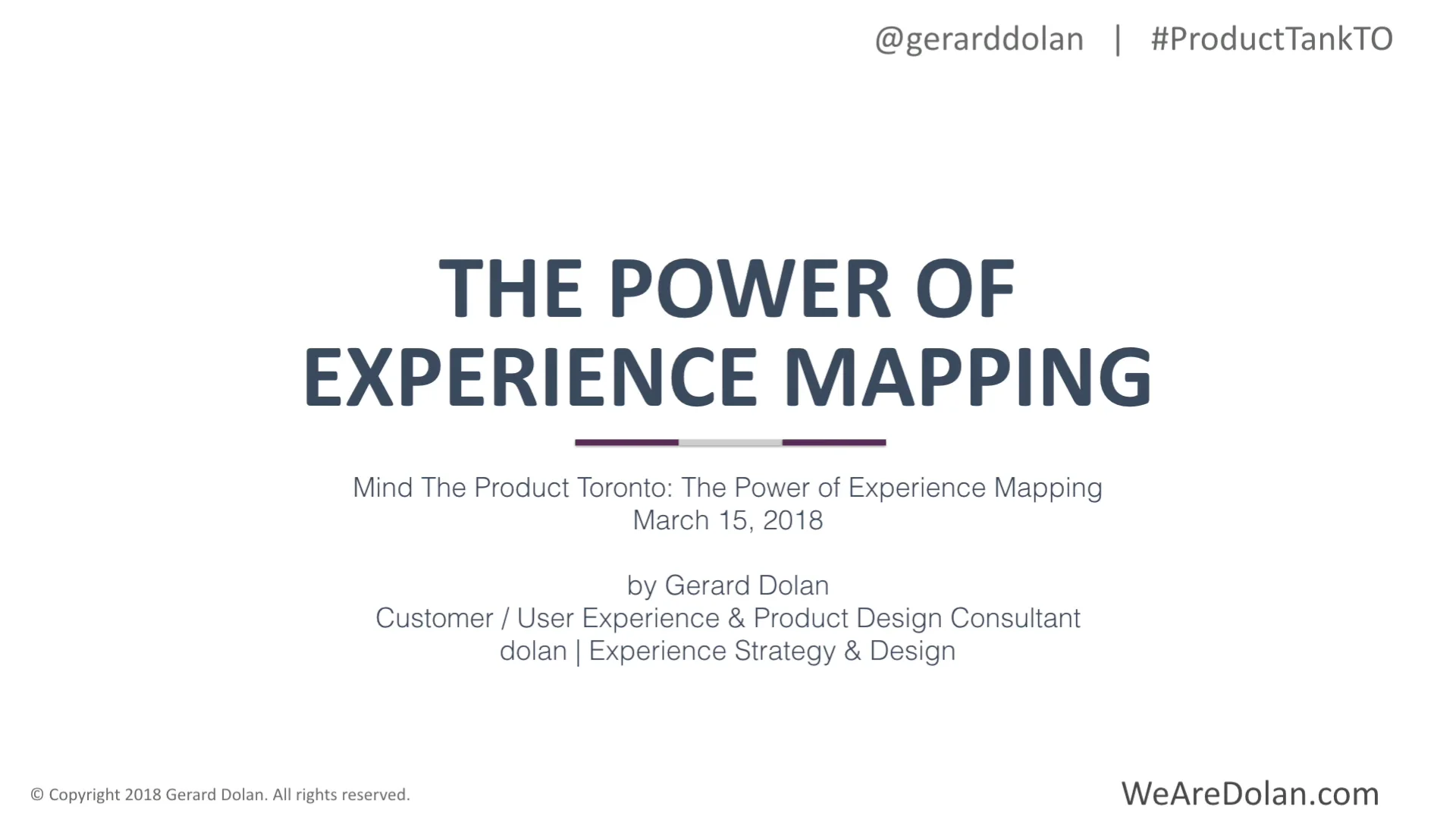 The Power of Experience Mapping by Gerard Dolan