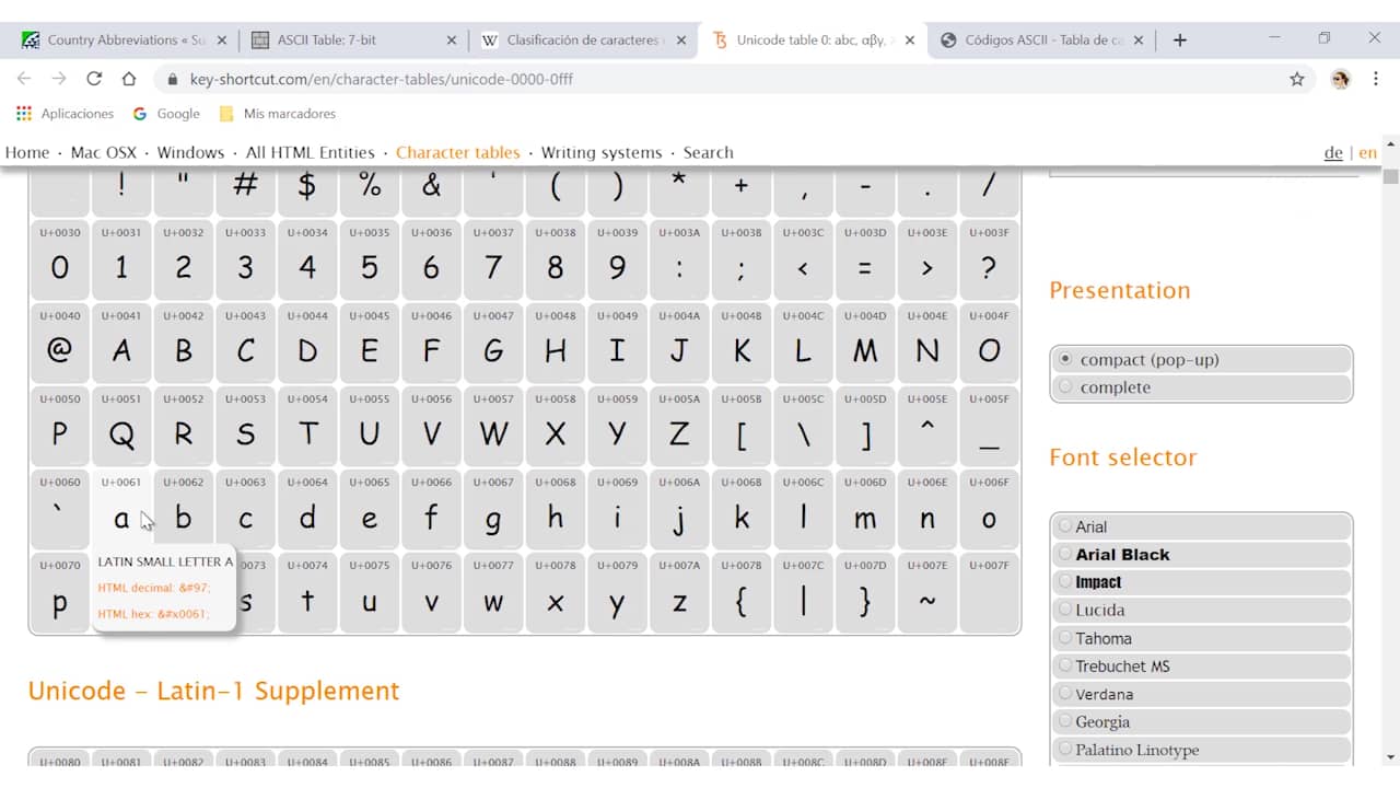 Codificación de caracteres on Vimeo