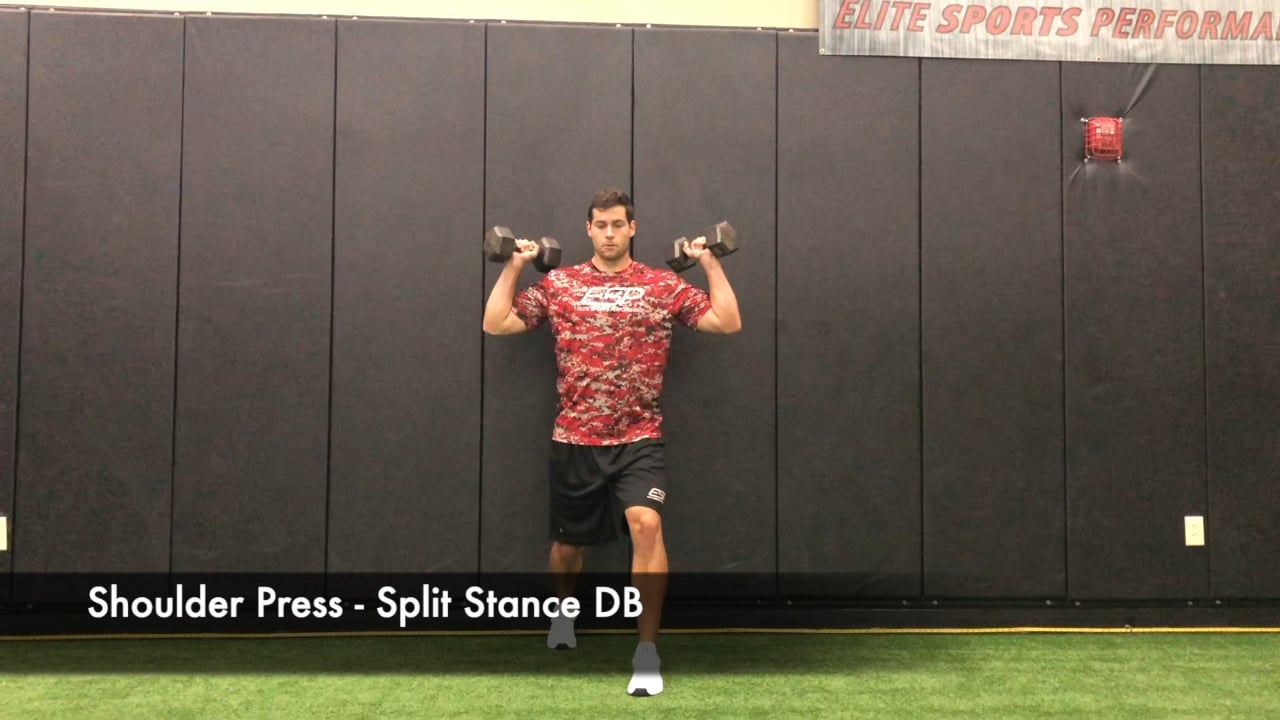 Shoulder Press - Split Stance DB on Vimeo