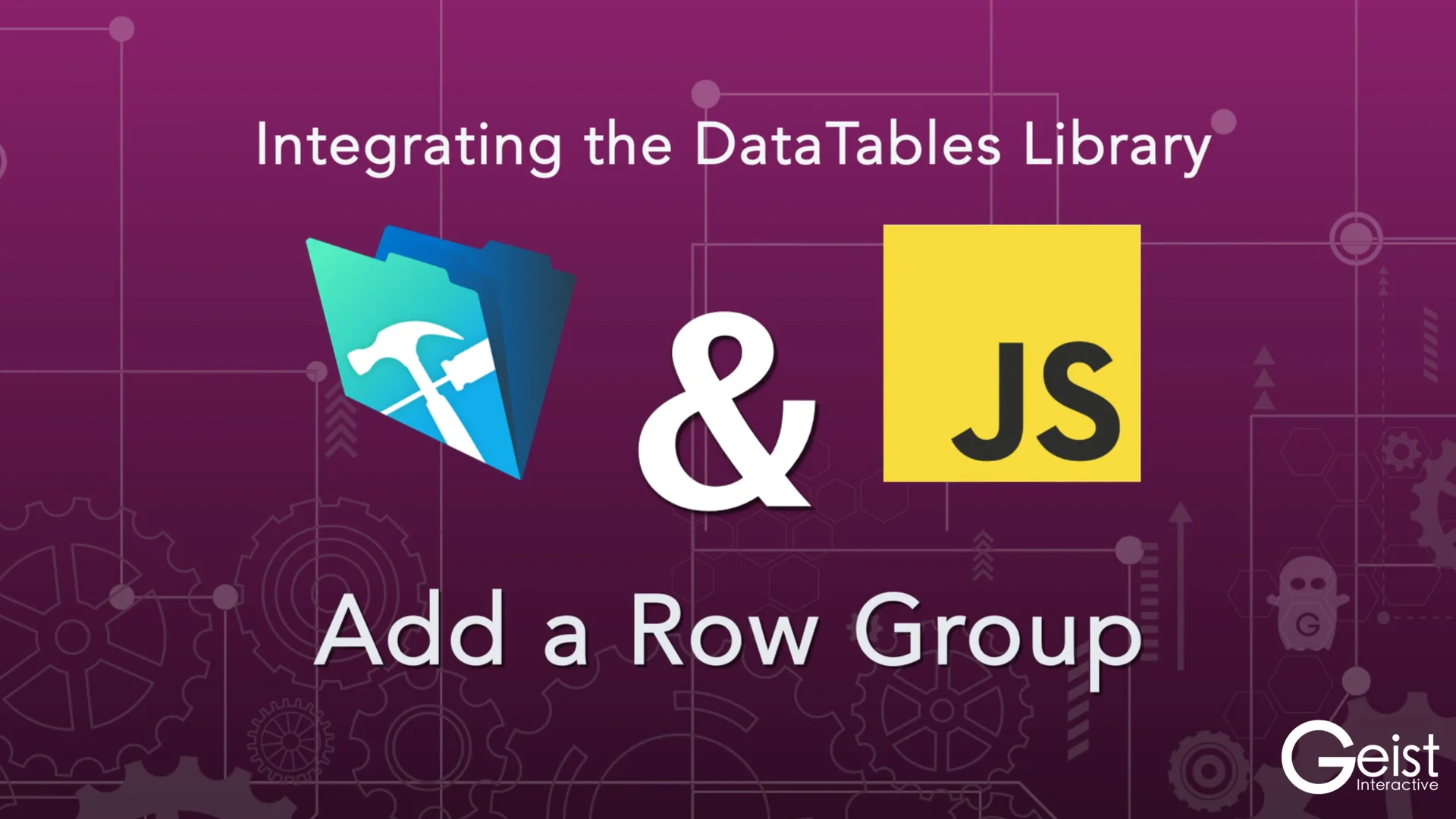 DataTables: Add a RowGroup on Vimeo